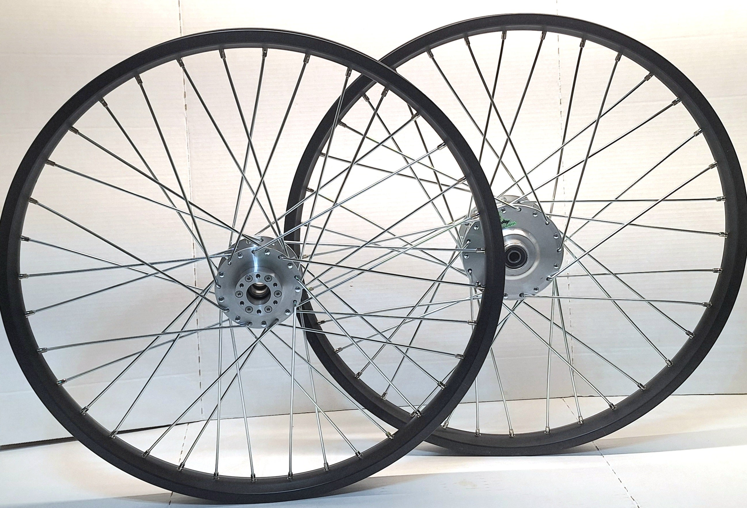 26" Double wall black wheel set – Gemini bicycle products